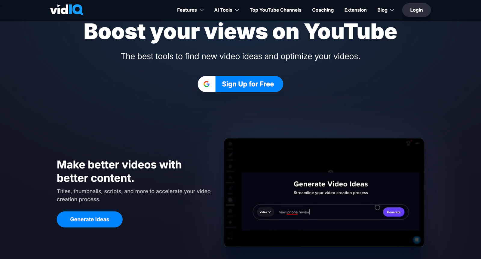 VidIQ - Simplify AI Tools